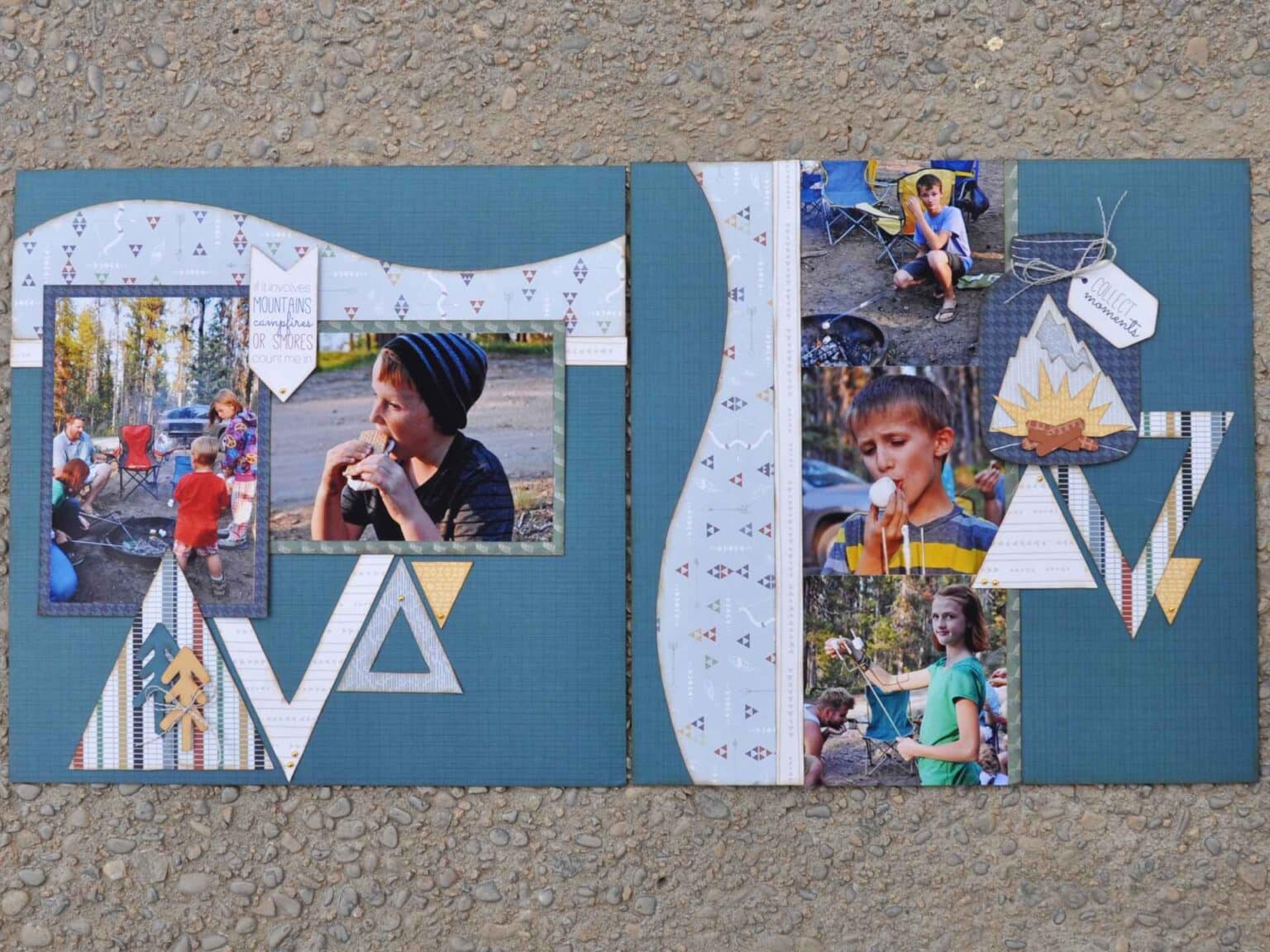 Triangles Scrapbooking Templates For Bold Geometric Designs | Kiwi Lane