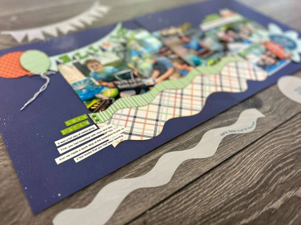 Party Time Scrapbooking Template For Festive Layouts