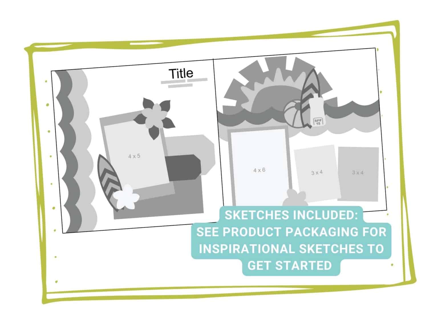 Summer Template Set | Scrapbooking & Paper Crafting For Seasonal ...