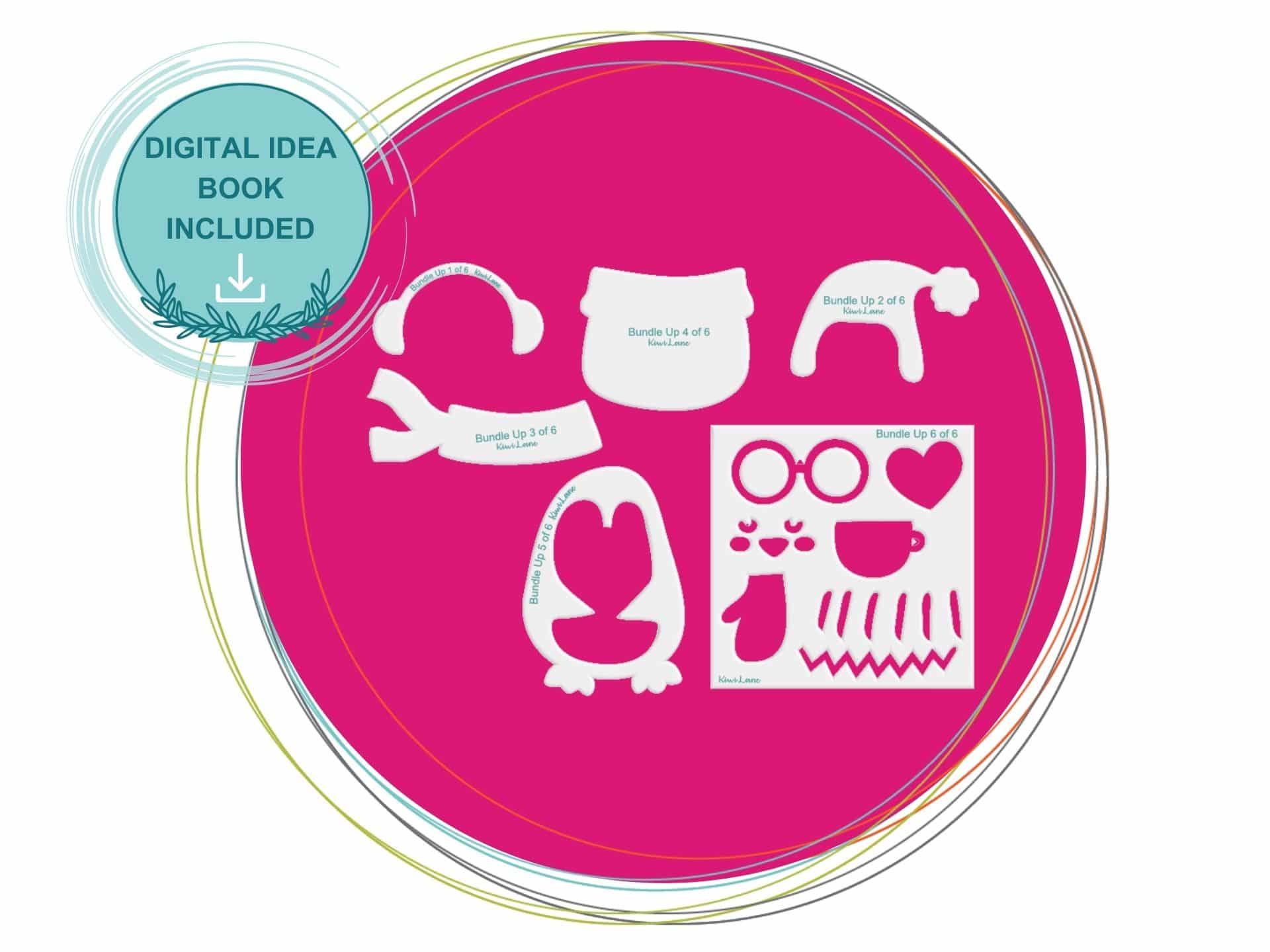 Bundle Up Winter Scrapbook Template Set - Cozy & Whimsical Designs ...