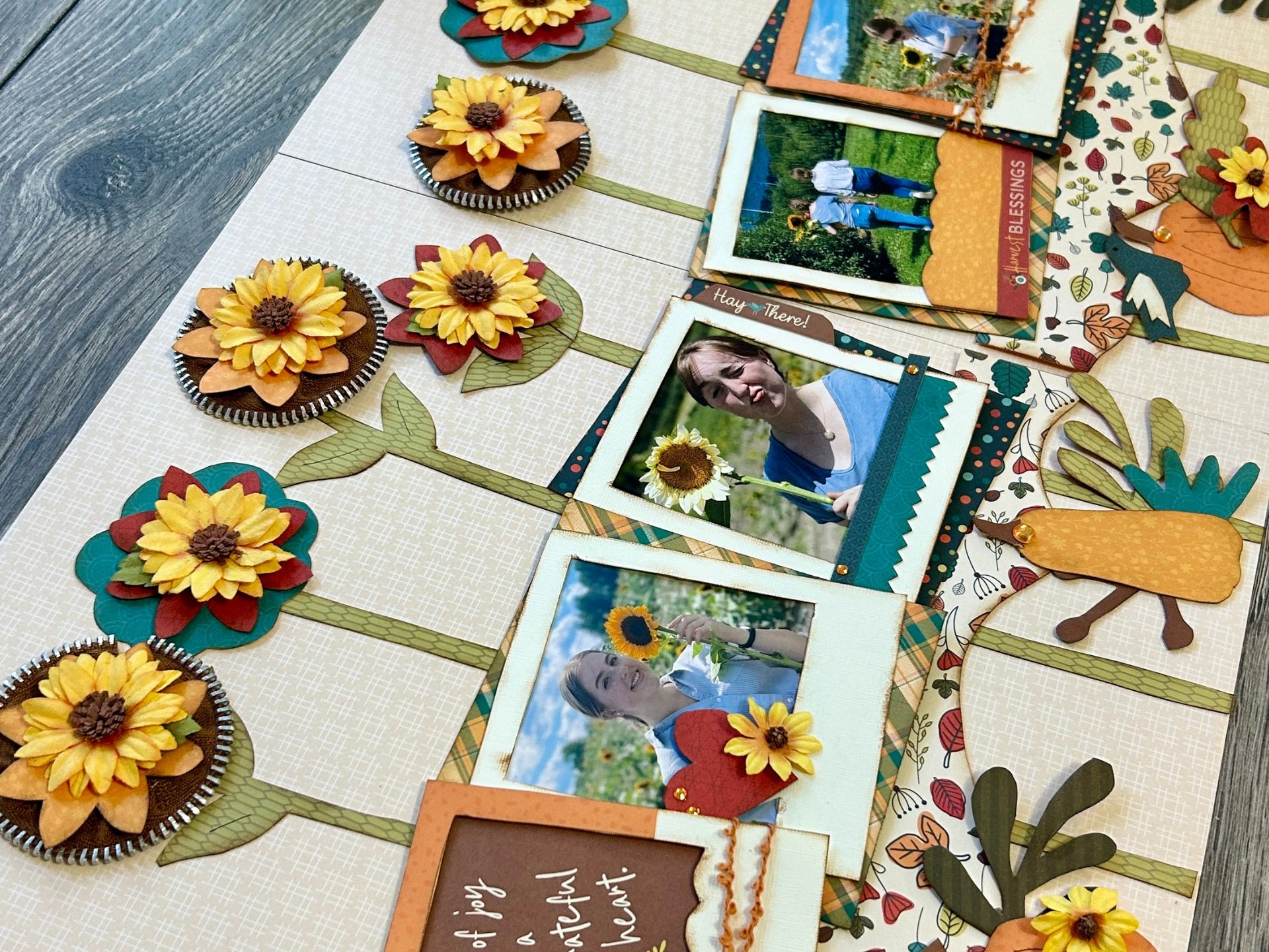 Customizable Scarecrow Template Set | Festive Fall Scrapbooking Essentials