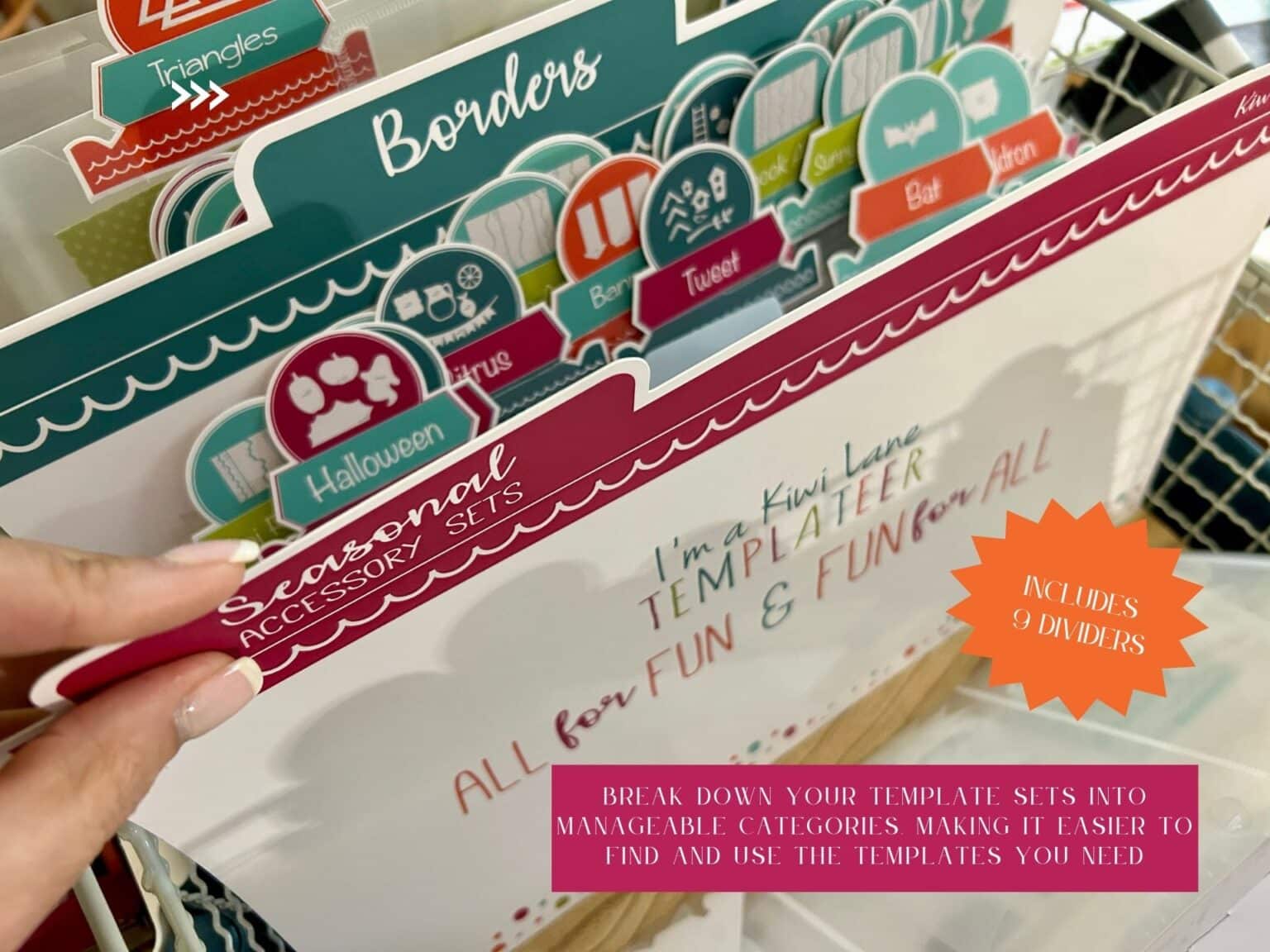 Category Dividers For Scrapbooking | Organize Your Templates & Tools ...