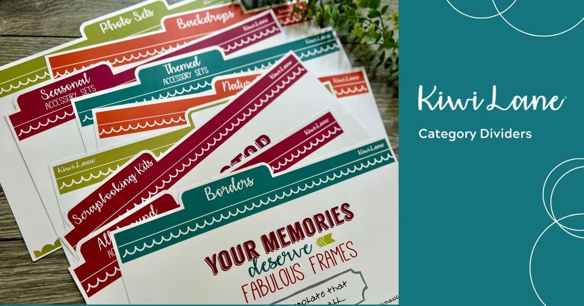 Category Dividers For Scrapbooking | Organize Your Templates & Tools ...