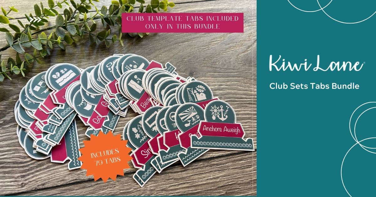 Club Sets Tabs Bundle | Organize Your Scrapbooking Club Templates ...