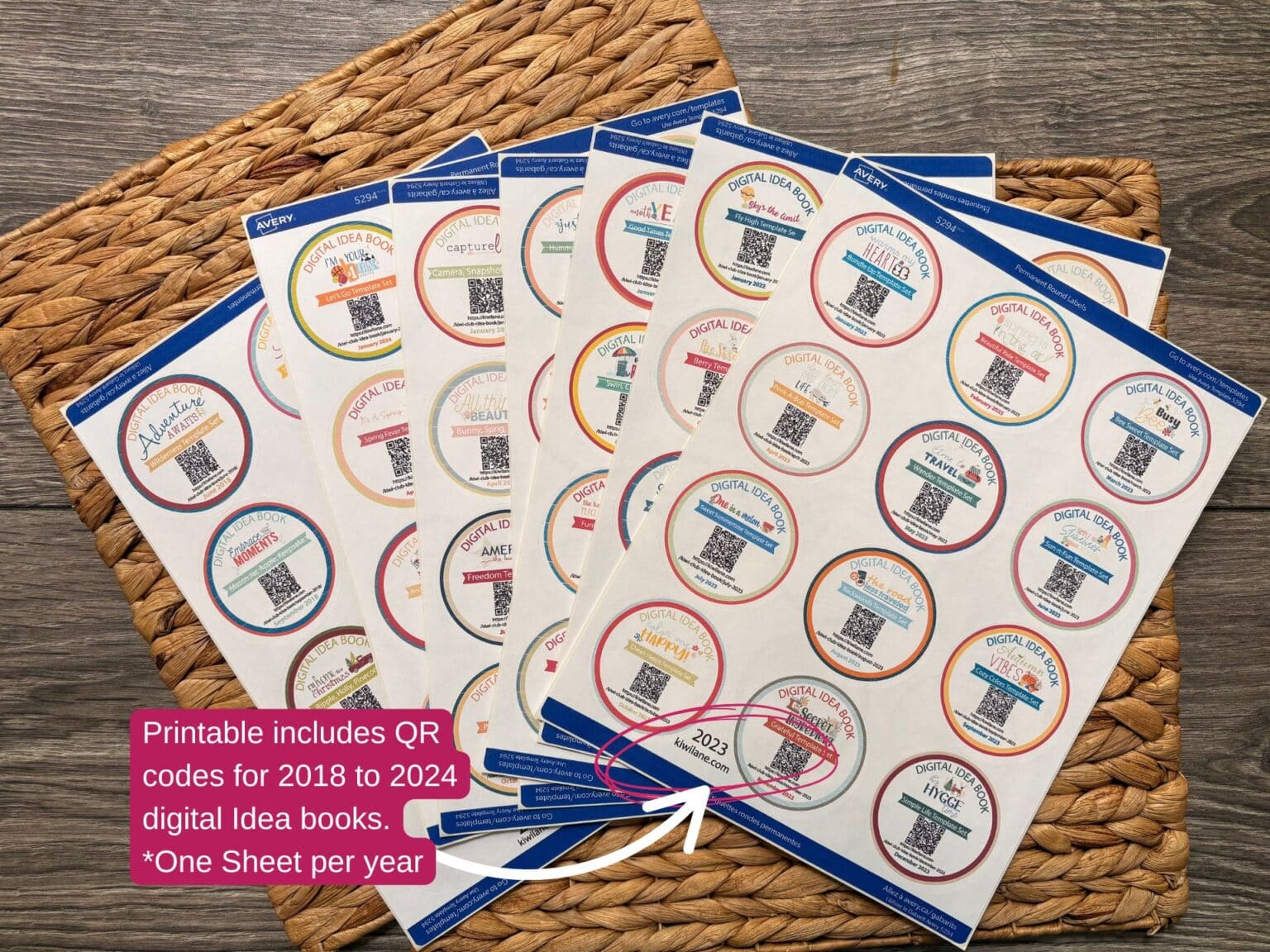 Kiwi Club Labels | Printable Labels With QR Code Access