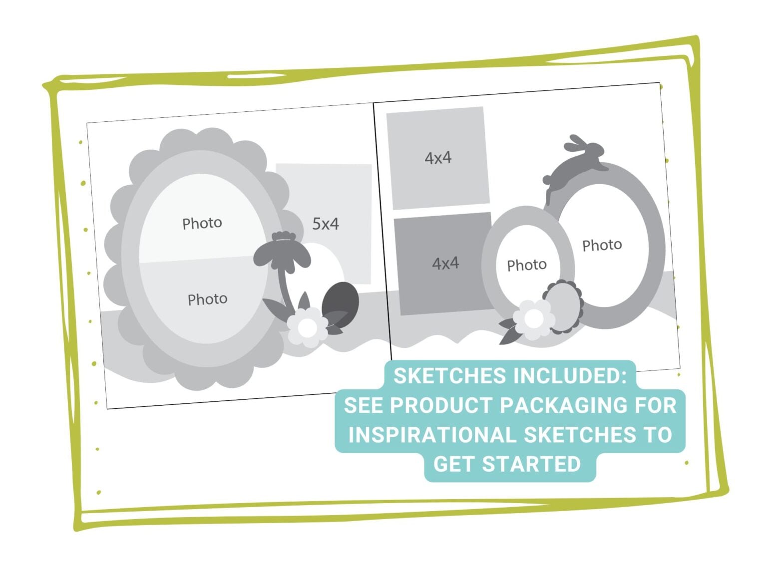 Ovals Designer Templates For Easy Scrapbook Layouts | Kiwi Lane