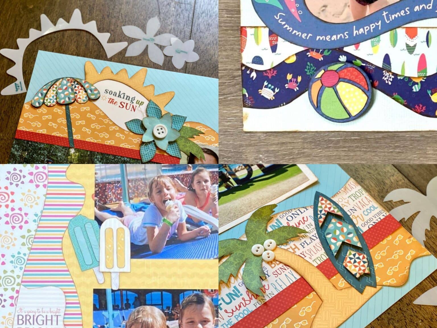 Summer Template Set | Scrapbooking & Paper Crafting For Seasonal ...