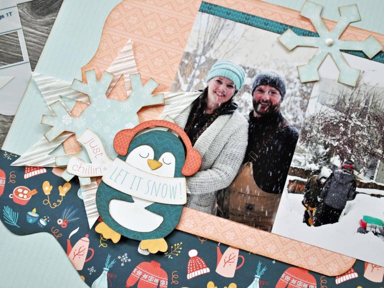 Bundle Up Winter Scrapbook Template Set - Cozy & Whimsical Designs ...